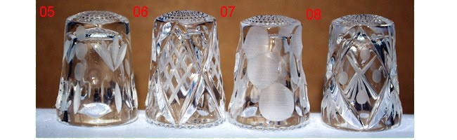 CUT CRYSTAL COLLECTION THIMBLES | La guilde du dé